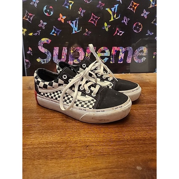 Vans | Shoes | Vans Old Skool Platform Disarray Checkerboard Casual ...